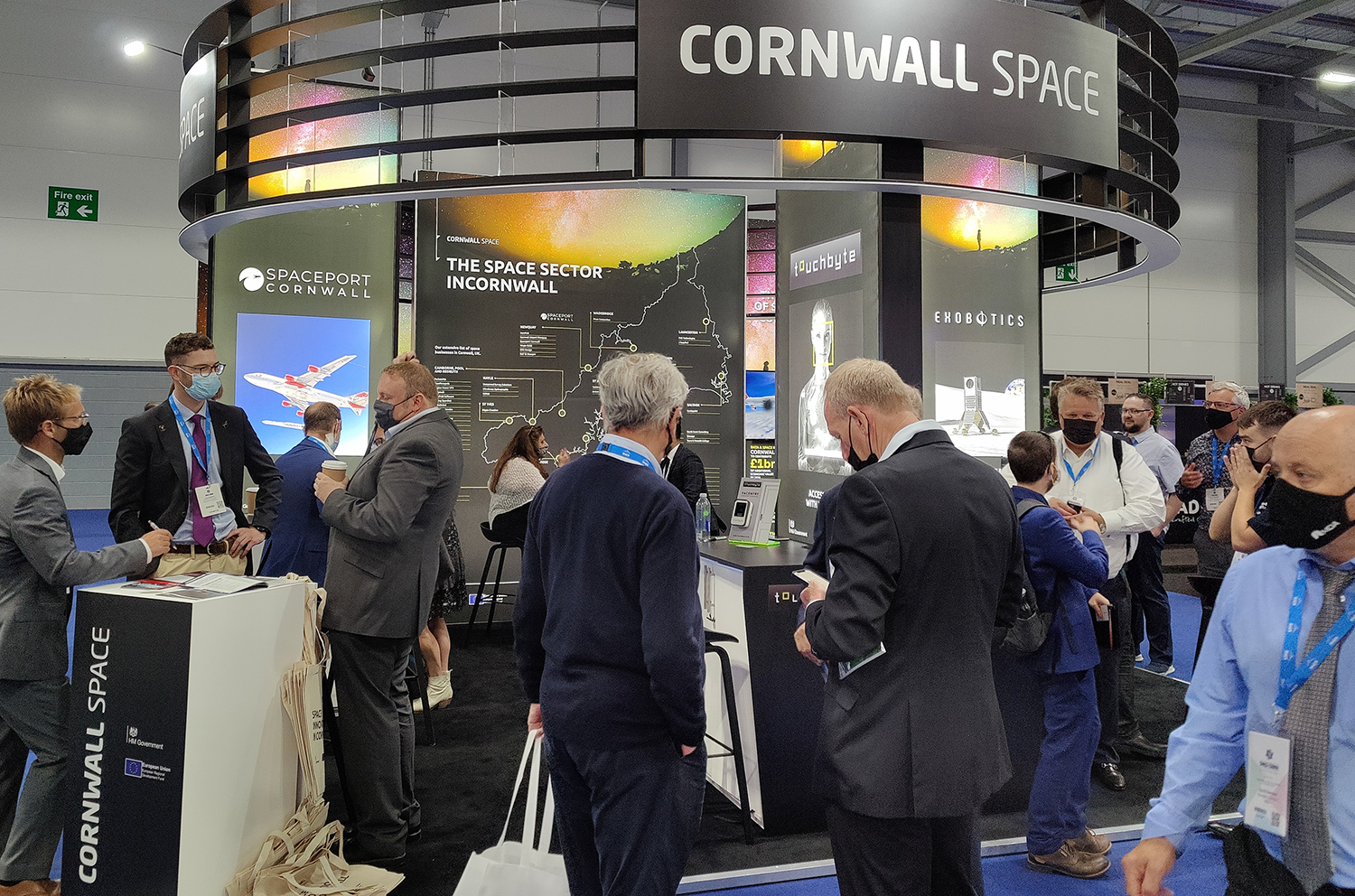 AmbaSat at Space-comm Farnborough, London. July 2021 – AmbaSat